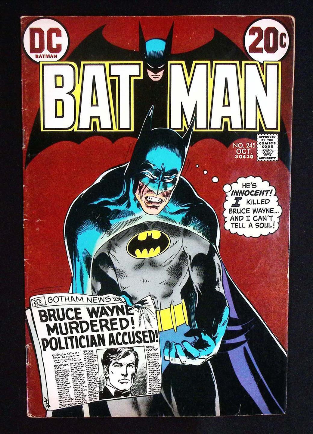 Batman #245 High Grade Neal Adams Art Bronze Age Superhero DC Comic ...