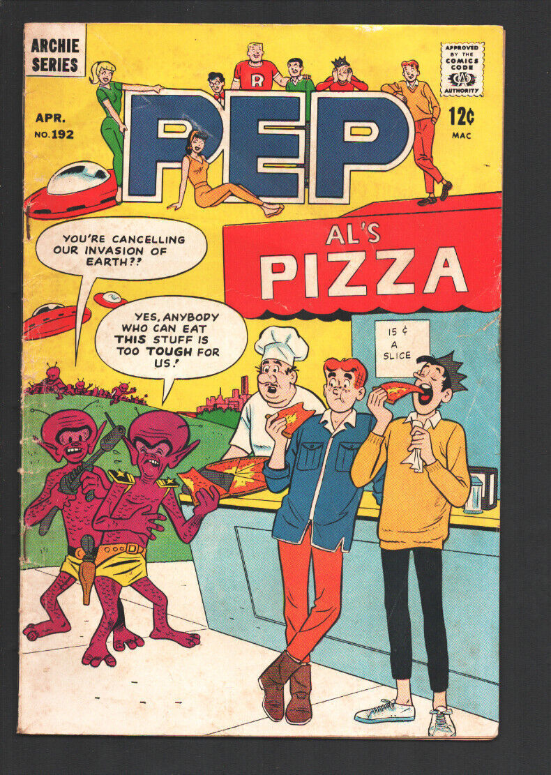 Pep Comics #192 1966- Archie-Betty and VeronicaAlien & flying saucers cover-V... | Comic Books ...