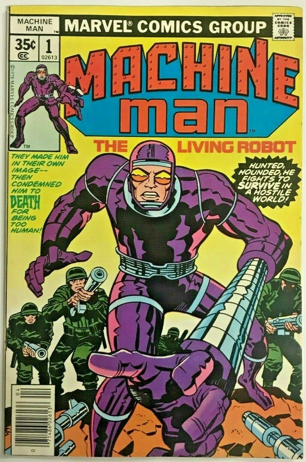 Machine Man#1 VF 1978 Jack Kirby Marvel Bronze AGE Comics | Comic Books ...