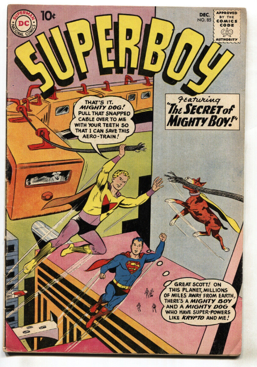 Superboy Comics #85 1960-Krypto-Dc Silver Age-Mighty Boy- | Comic Books - Silver Age, DC Comics ...