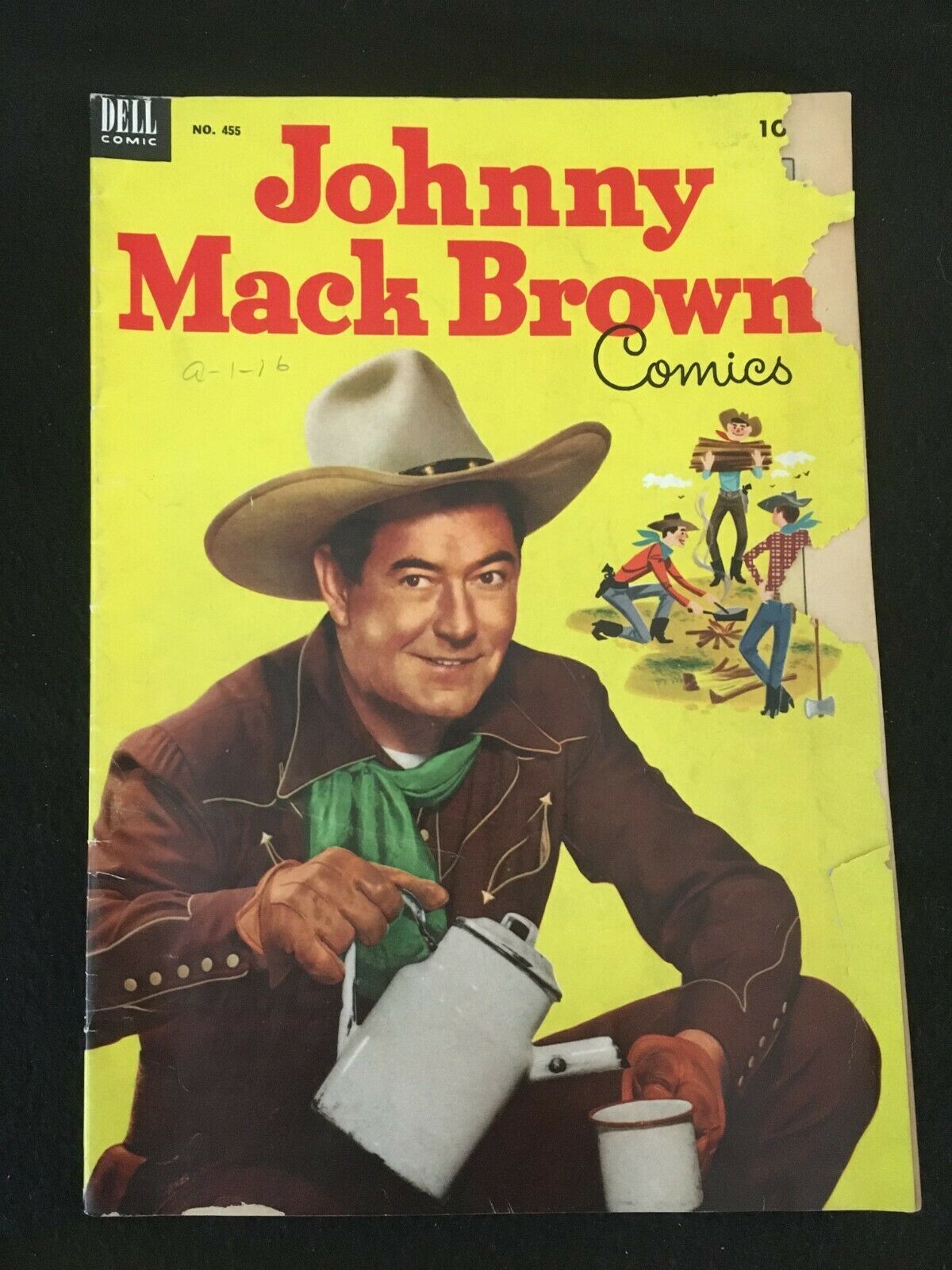 JOHNNY MACK BROWN COMICS Four Color #455 G- Condition | Comic Books ...