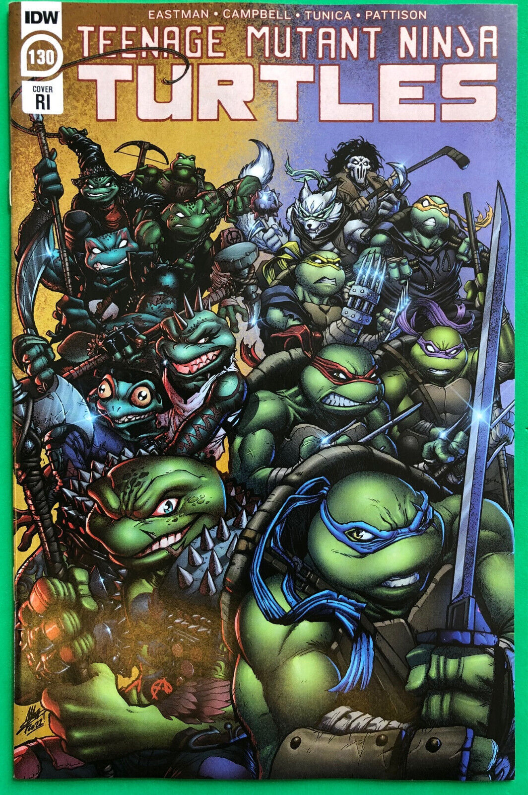 Teenage Mutant Ninja Turtles #130 Franks 1:10 Variant Cover (2022) IDW ...