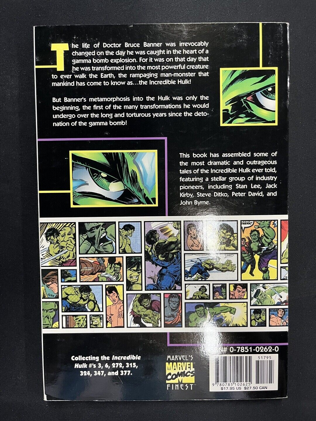 The Incredible Hulk Transformations TPB Marvel Comics (used) | Comic ...