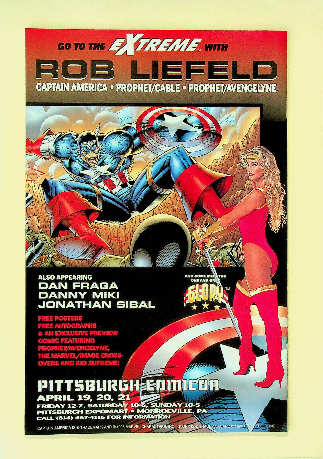 Angela/Glory Rage Of Angels #1 (Feb 1996, Image) - Rob Liefeld Cover ...