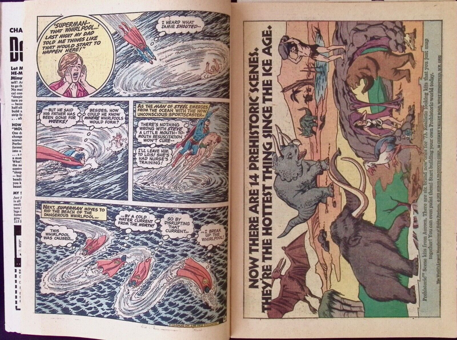 SUPERMAN Comic Issue 267 — Detached Cover Morgan Edge Villain — 1973 DC ...