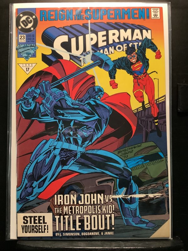 Superman: The Man of Steel #23 Direct Edition (1993) | Comic Books ...
