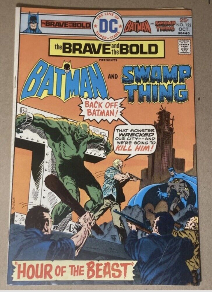 The Brave and the Bold 122 DC Comic 1975 FN- Batman & Swamp Thing ...
