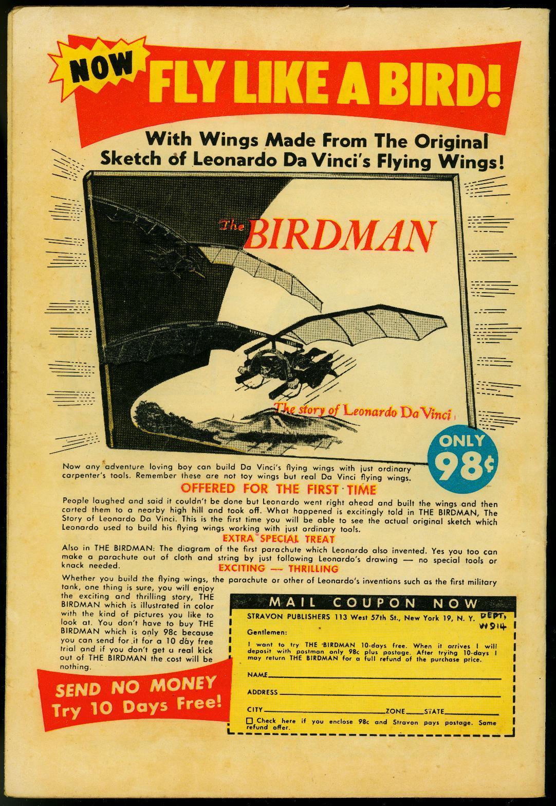 Straight Arrow #30 1953- Ghost Apaches- Fred Meagher- electric chair VG ...