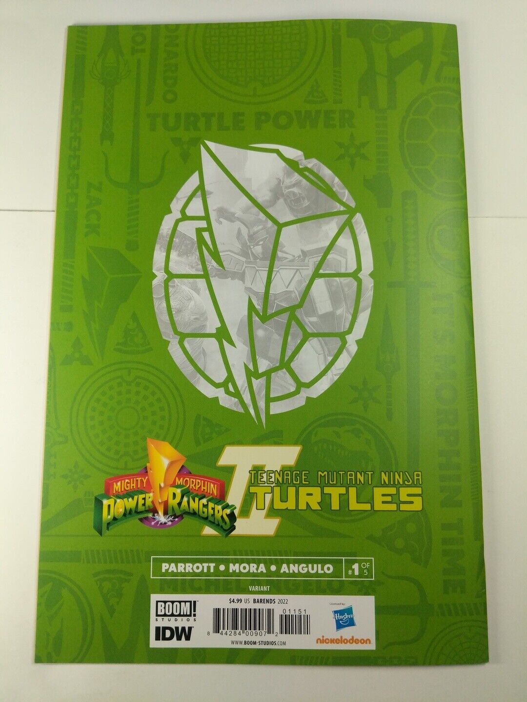 Mighty Morphin Power Rangers/TMNT #1 (of 5) NM- Variant Boom! Studios ...