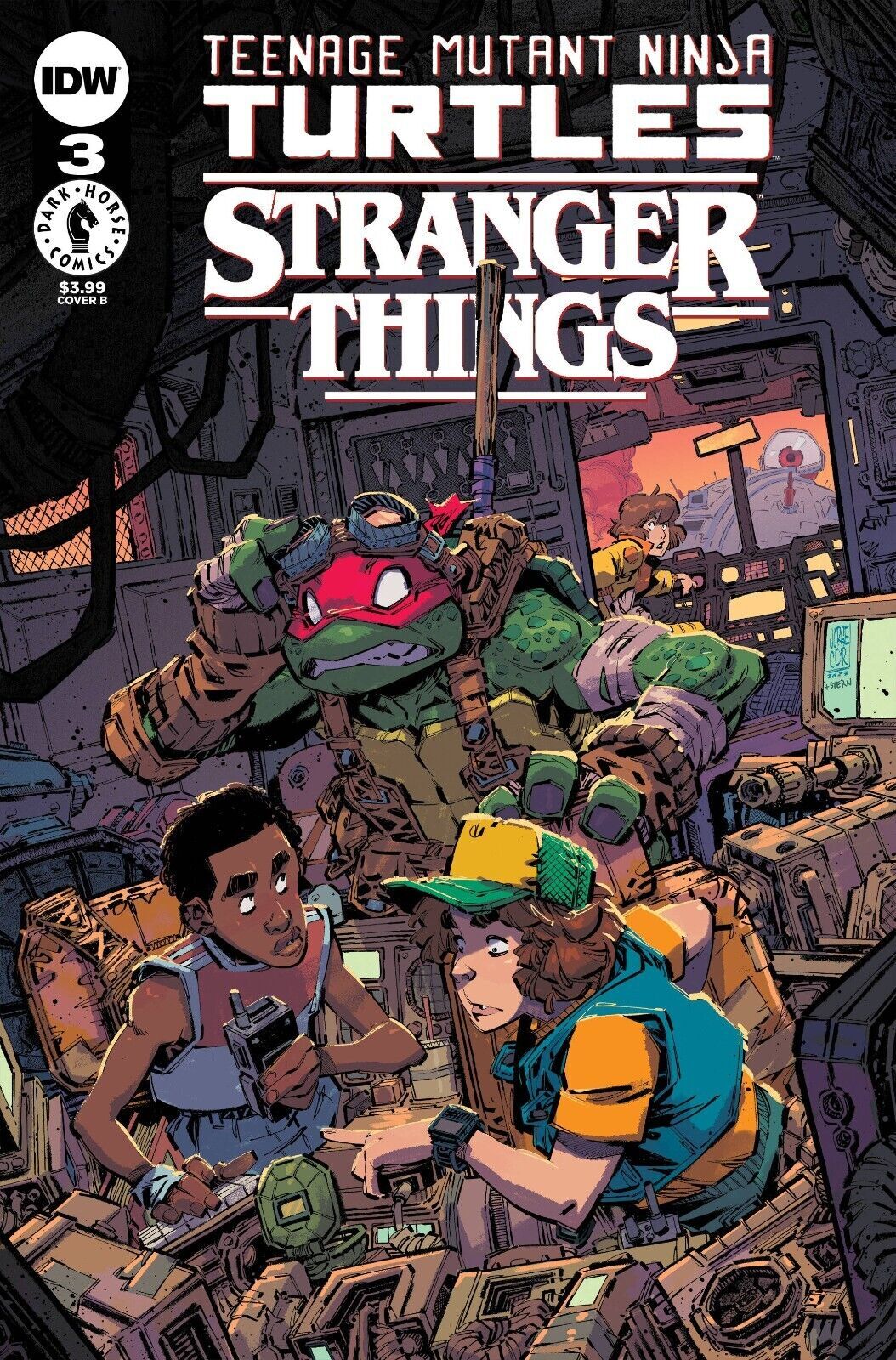 Teenage Mutant Ninja Turtles x Stranger Things #3 Cover B Comic Book ...