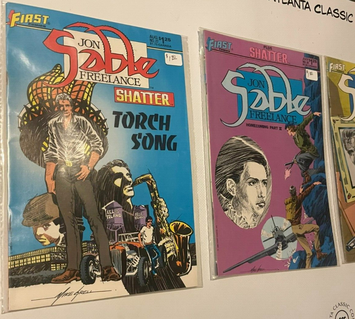 4 John Sable Freelance First Comics Comic Books # 24 25 26 27 20 MT2 ...
