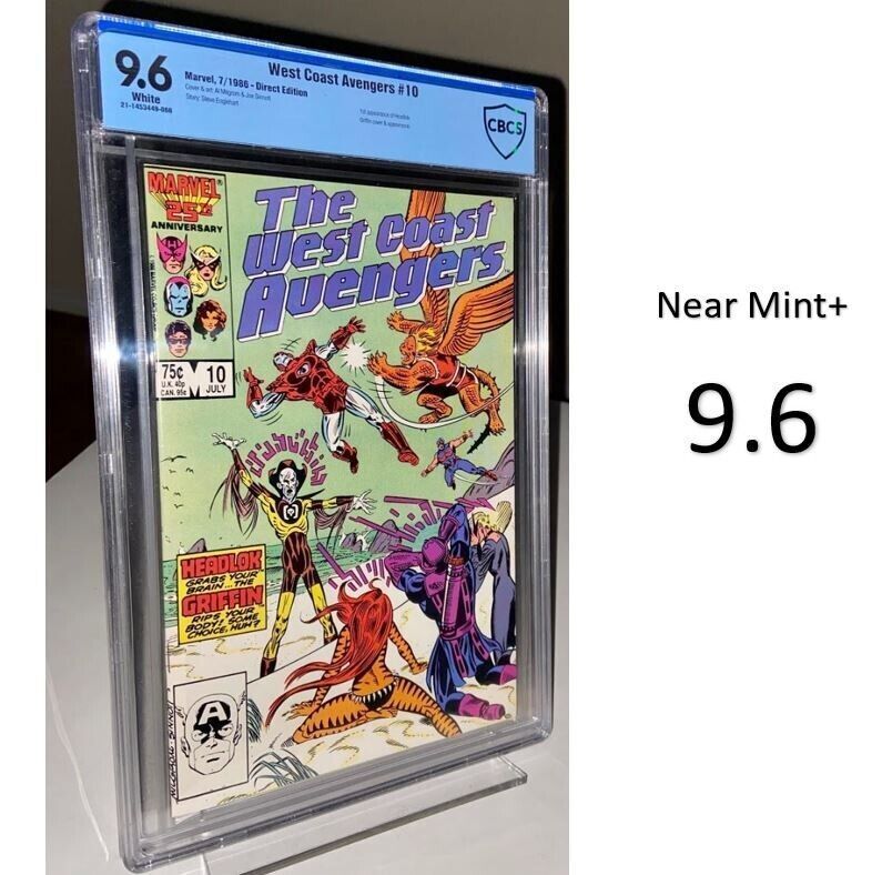 West Coast Avengers #10 - Key & 1st appearance of Headlok! CBCS 9.6 ...