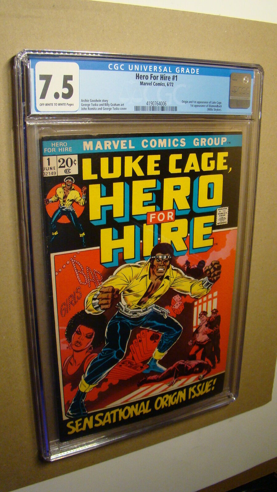 Luke Cage, Hero for Hire 1 *Cgc 7.5* 1st Appearance Luke & Diamondback ...