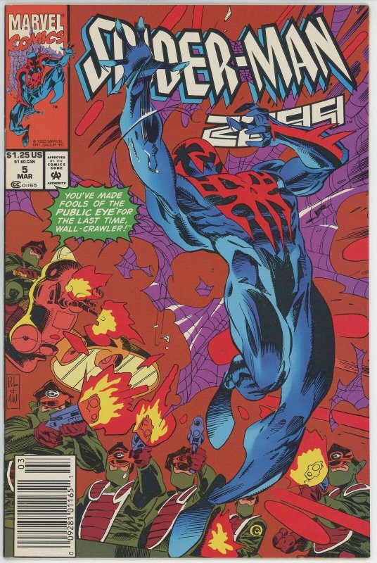 Spider-Man 2099 #5 (1992) - 9.2 NM- *Blood Oath* Newsstand | Comic ...