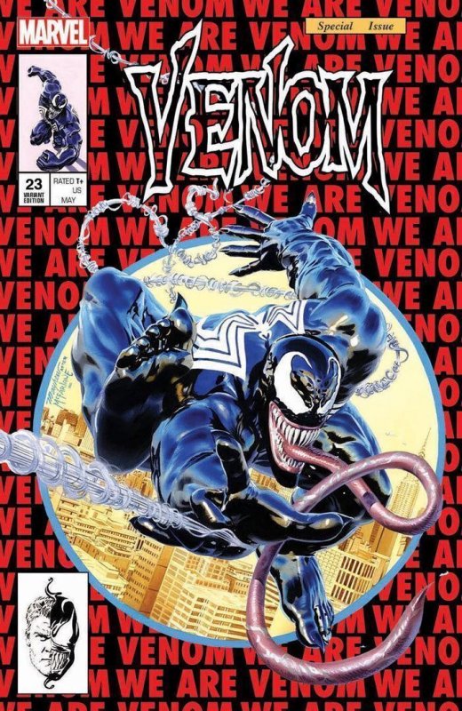 Venom #23 KEY HOMAGE 1st APPEARANCE SpiderMan #300! MAYHEM FOIL COVER ...