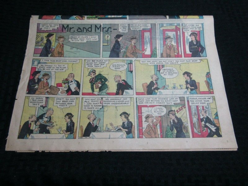 1948 Feb 22 NY HERALD Sunday Comic Section VG+ 4.5 6pgs Penny / Mr and ...