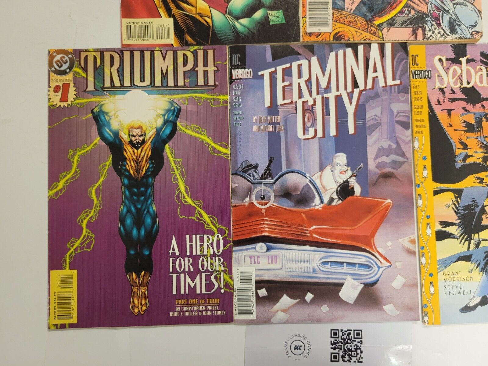 5 DC Comics #1 3 Triumph #2 Sebastian O #5 Terminal City #16 Warlord 40 ...