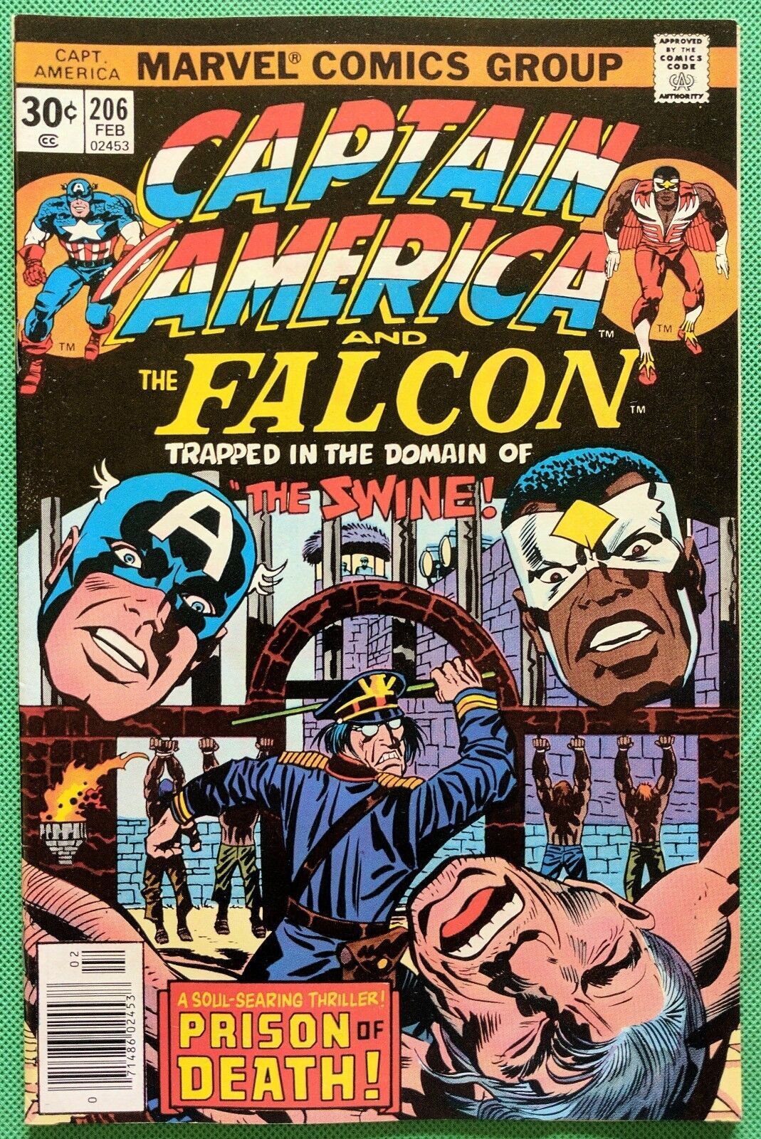 Captain America (1968) & Falcon #206 NM (9.4) Jack Kirby cover, art ...