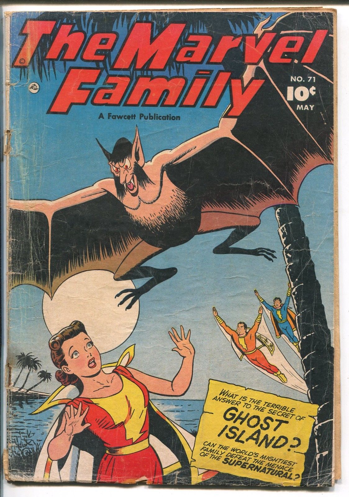 Marvel Family #71-1952-Fawcett-Horror Issue-Vampire Bat-Monsters-Pr ...