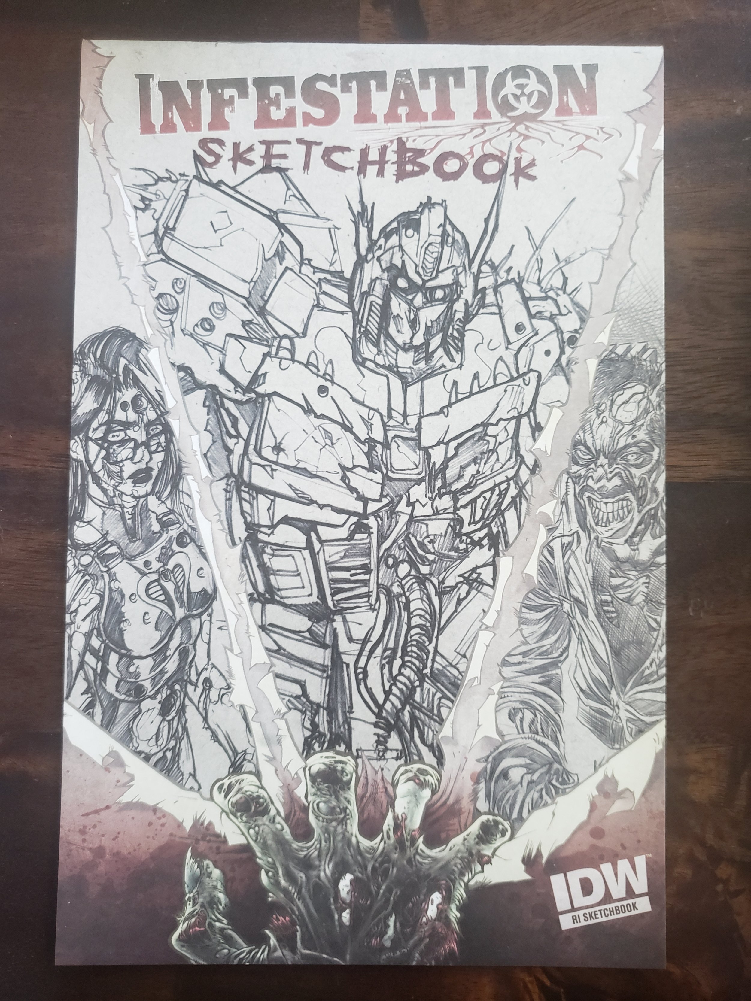 Infestation Sketchbook RI: Optimus Prime Variant (2011) | Comic Books ...