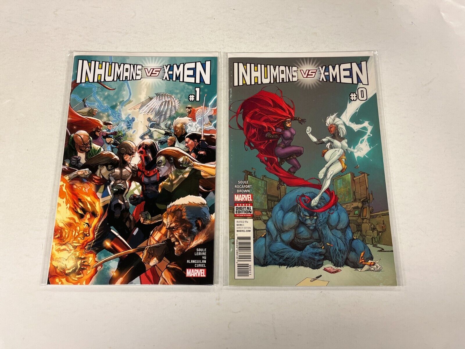 4 Inhumans vs X-Men Marvel Comics books #0 1 2 3 Soule 32 RC12 | Comic ...
