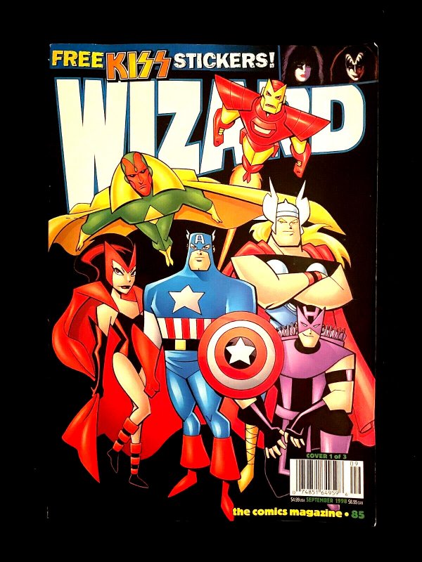 Wizard the Comics Magazine #85 1998 - Animated Avengers Cover - Poster ...