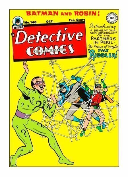 DETECTIVE COMICS 140 (1948) WoW KEY Batman Robin vs Riddler LIMITED ...