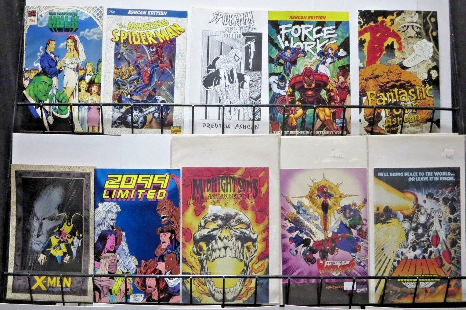 Marvel Ashcan Library - 10 diff - X-Men Spider-Man Fantastic Four ...
