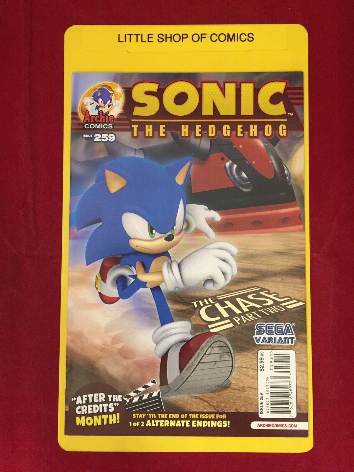 Sonic the Hedgehog #259 SEGA Variant VFNM Rail Canyon Train Archie ...