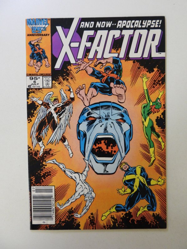 X-Factor #6 (1986) 1st full appearance of Apocalypse FN "stain front ...