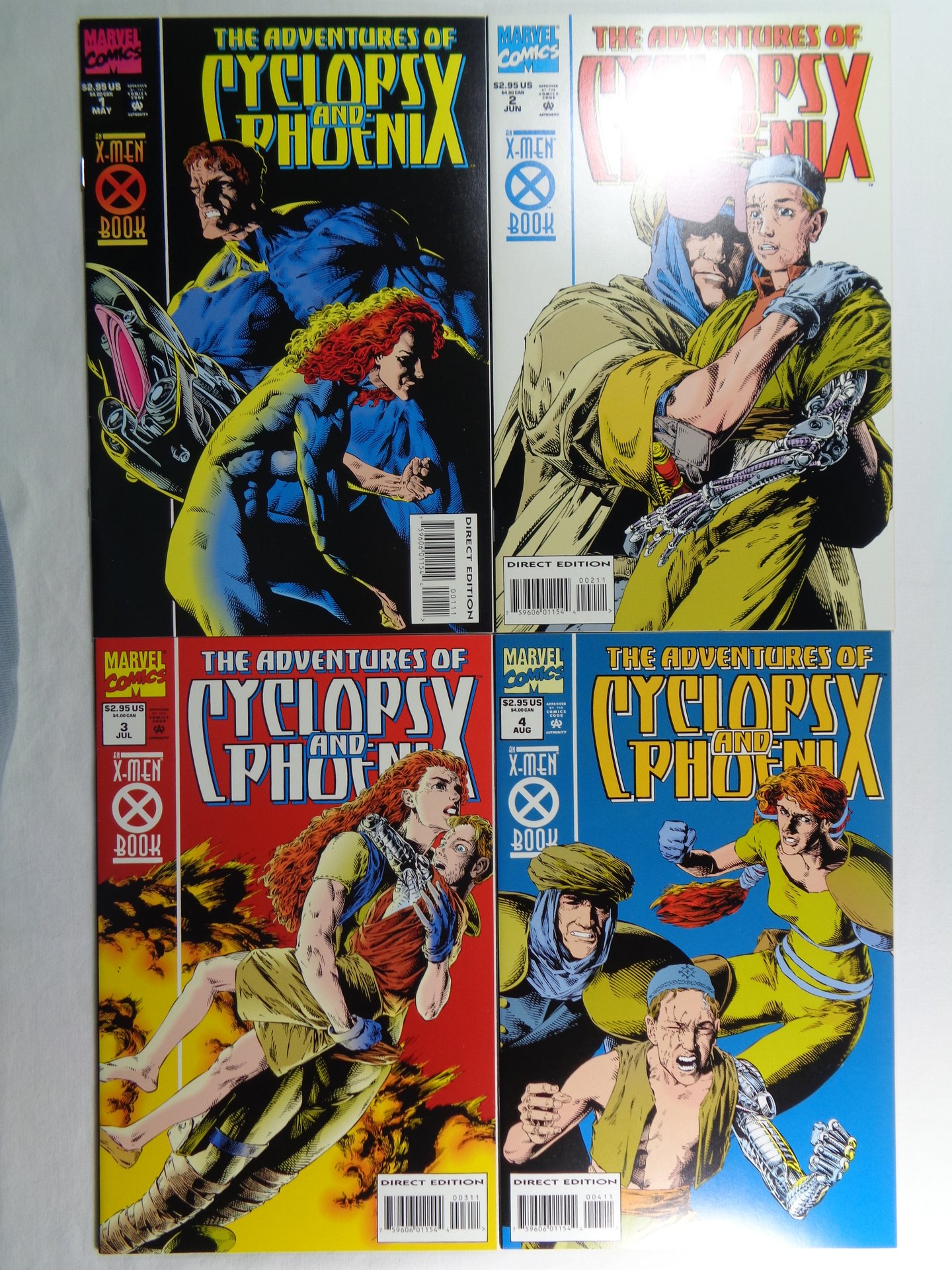 Adventures of Cyclops and Phoenix #1 2 3 4 Marvel (1994) | Comic Books ...