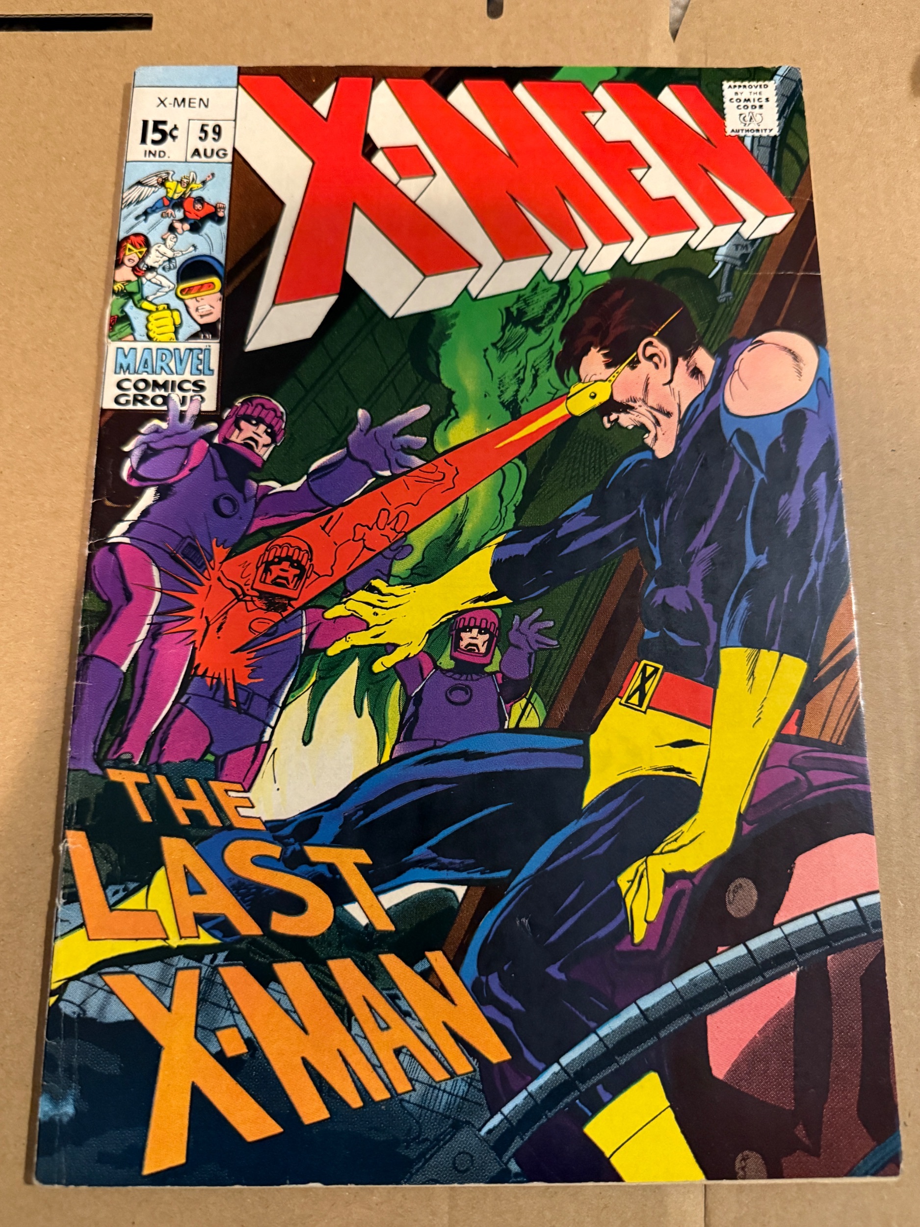 The X-Men #59 (1969) adams art - X-men last stand see descritp | Comic ...