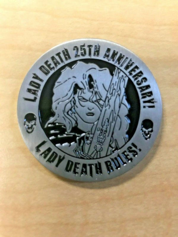 Lady Death 25th Anniversary Challenge Coin SWORN to The Black Coffin ...