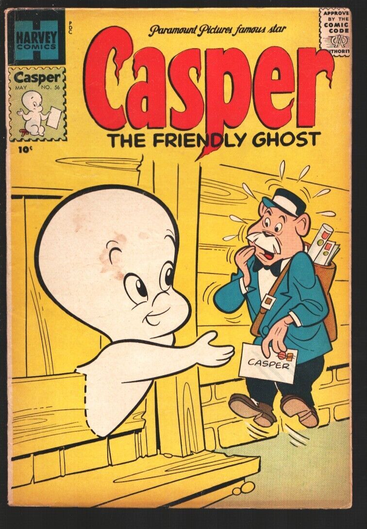 Casper The Friendly Ghost #56 1957-Flying saucer story-Wendy & Spooky ...