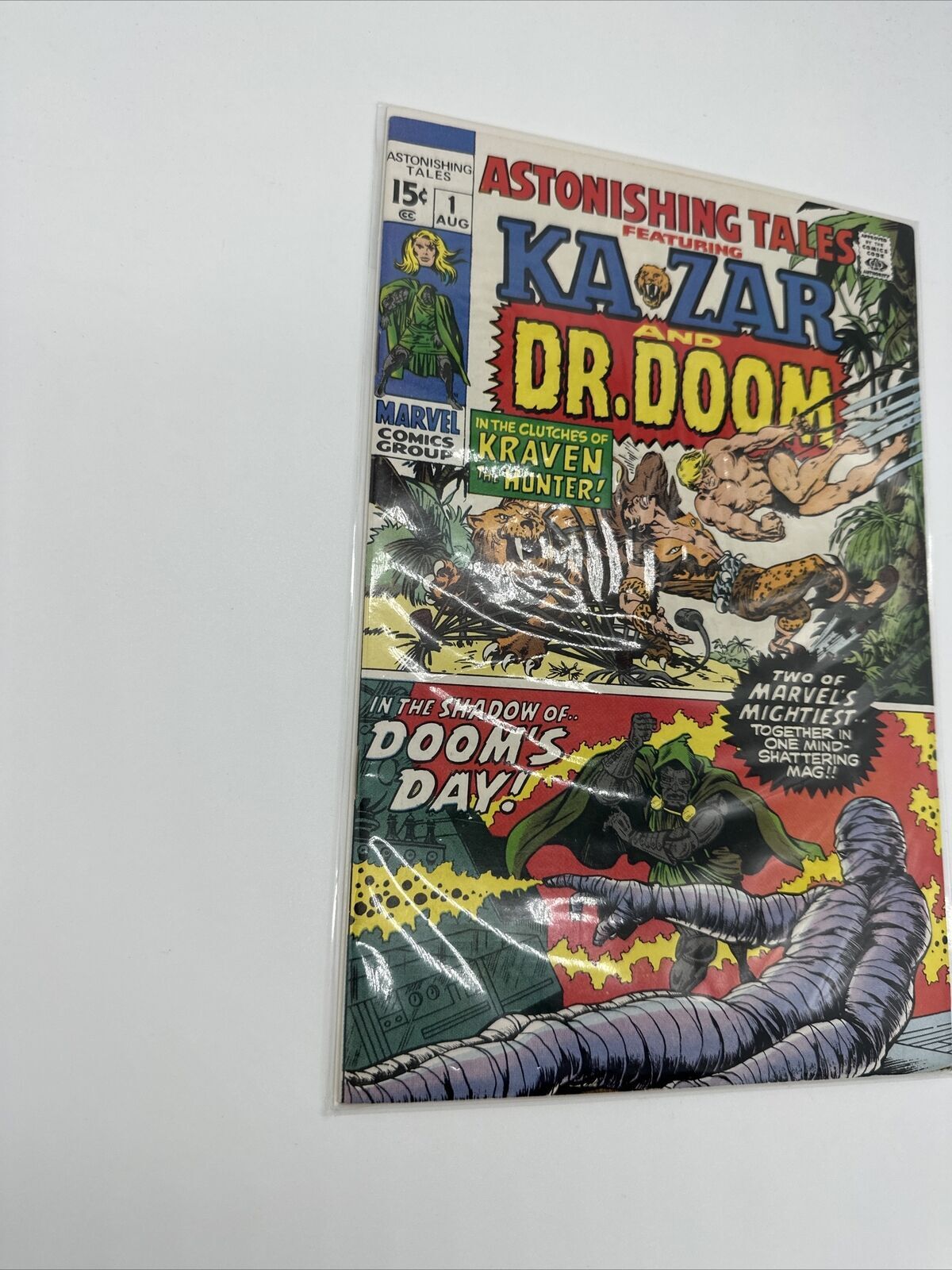 Astonishing Tales 1 (Marvel 1970) Dr. Doom and Ka-Zar series, VF+ Cond ...