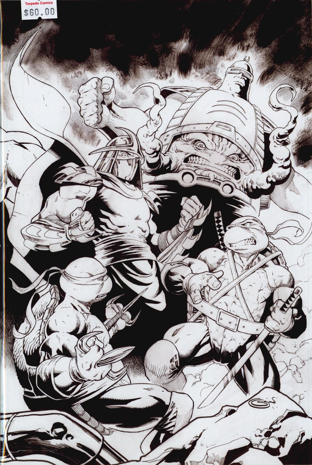 TMNT: Teenage Mutant Ninja Turtles #1-Black & White Variant by Sajad ...
