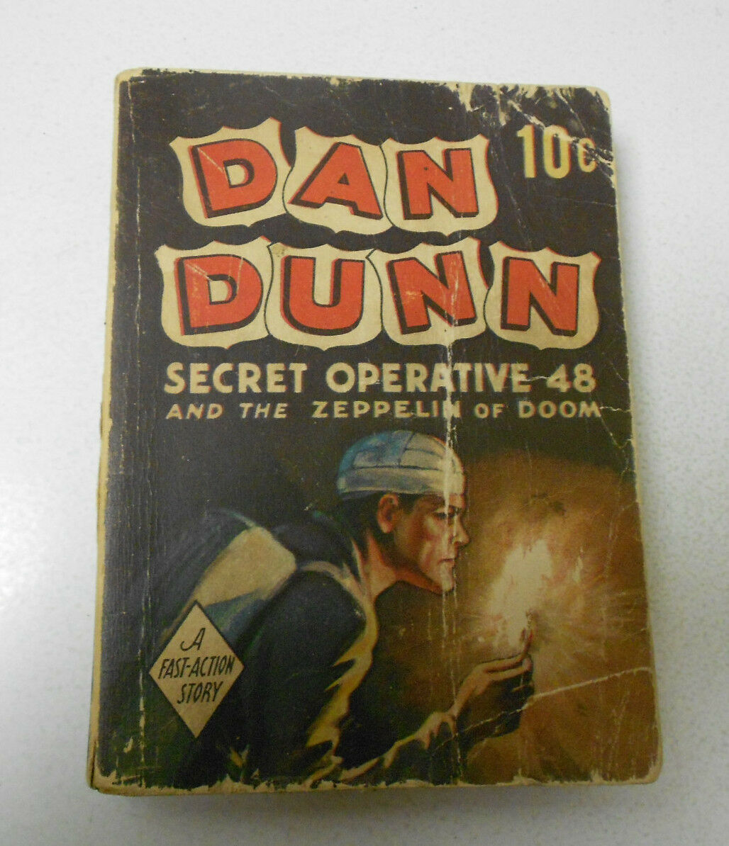 1938 DAN DUNN Operative 48 Zeppelin of Doom Fast Action SC BIG little ...