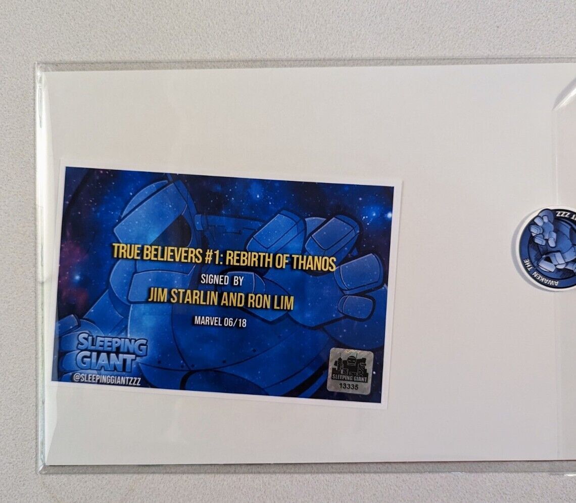 True Believers The Rebirth Of Thanos NM Signed By Jim Starlin & Ron Lim ...