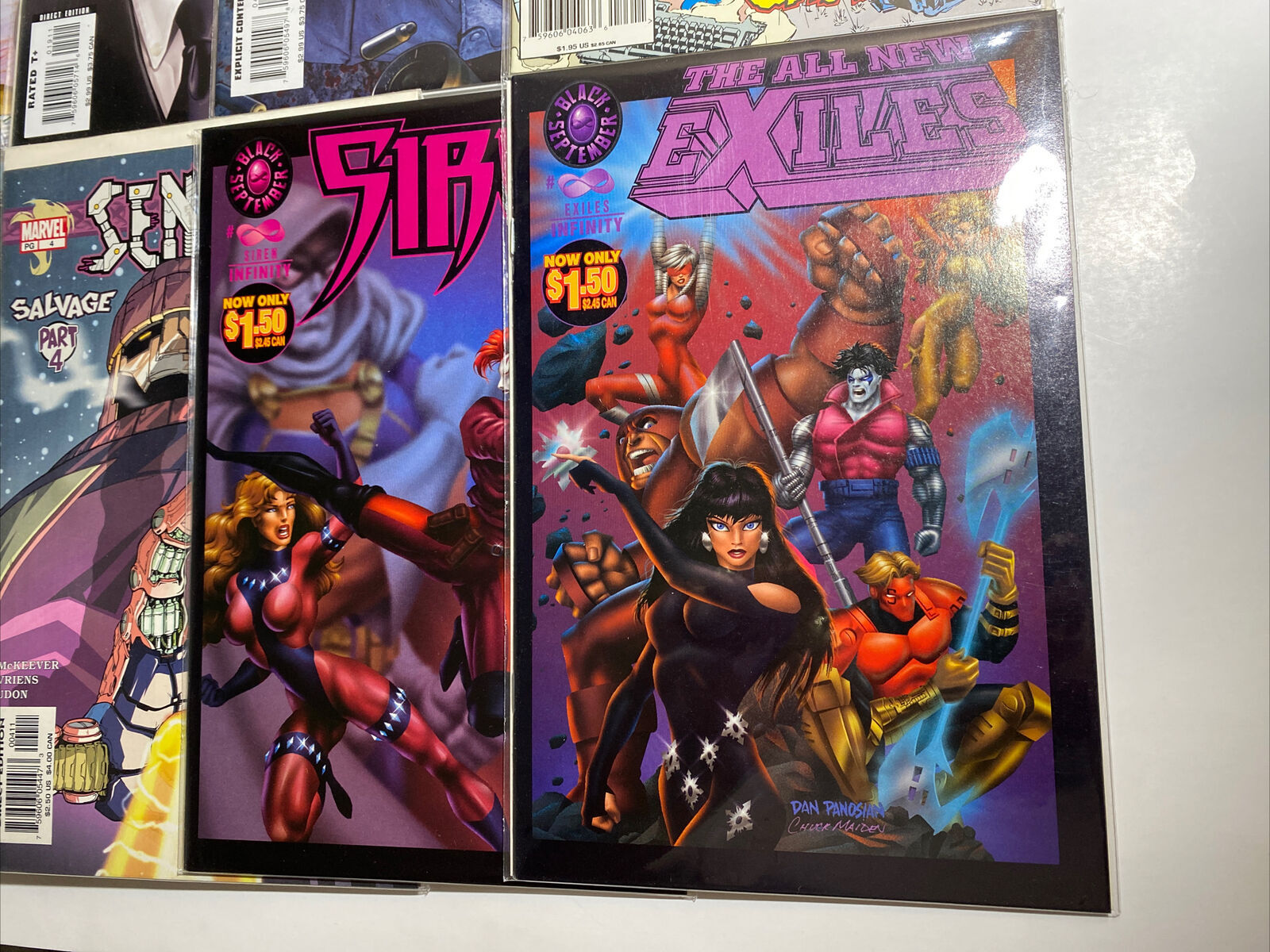 Marvel 10 Book Lot - She Hulk Punisher Submariner Sentinel Exiles Siren ...