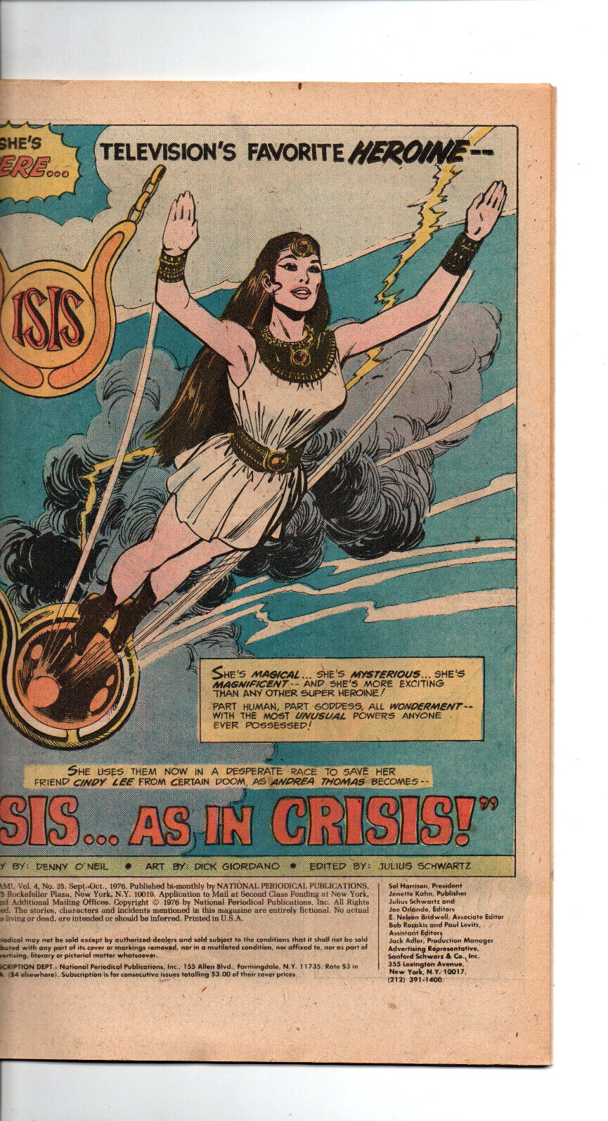 Shazam #25 newsstand - 1st DC appearance Isis - KEY - Captain Marvel ...