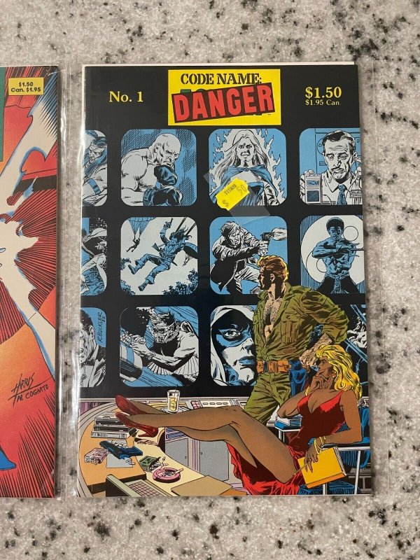 Lot Of 3 Codename Danger Comic Books # 1 2 3 NM Harris Cover Art RH1 ...
