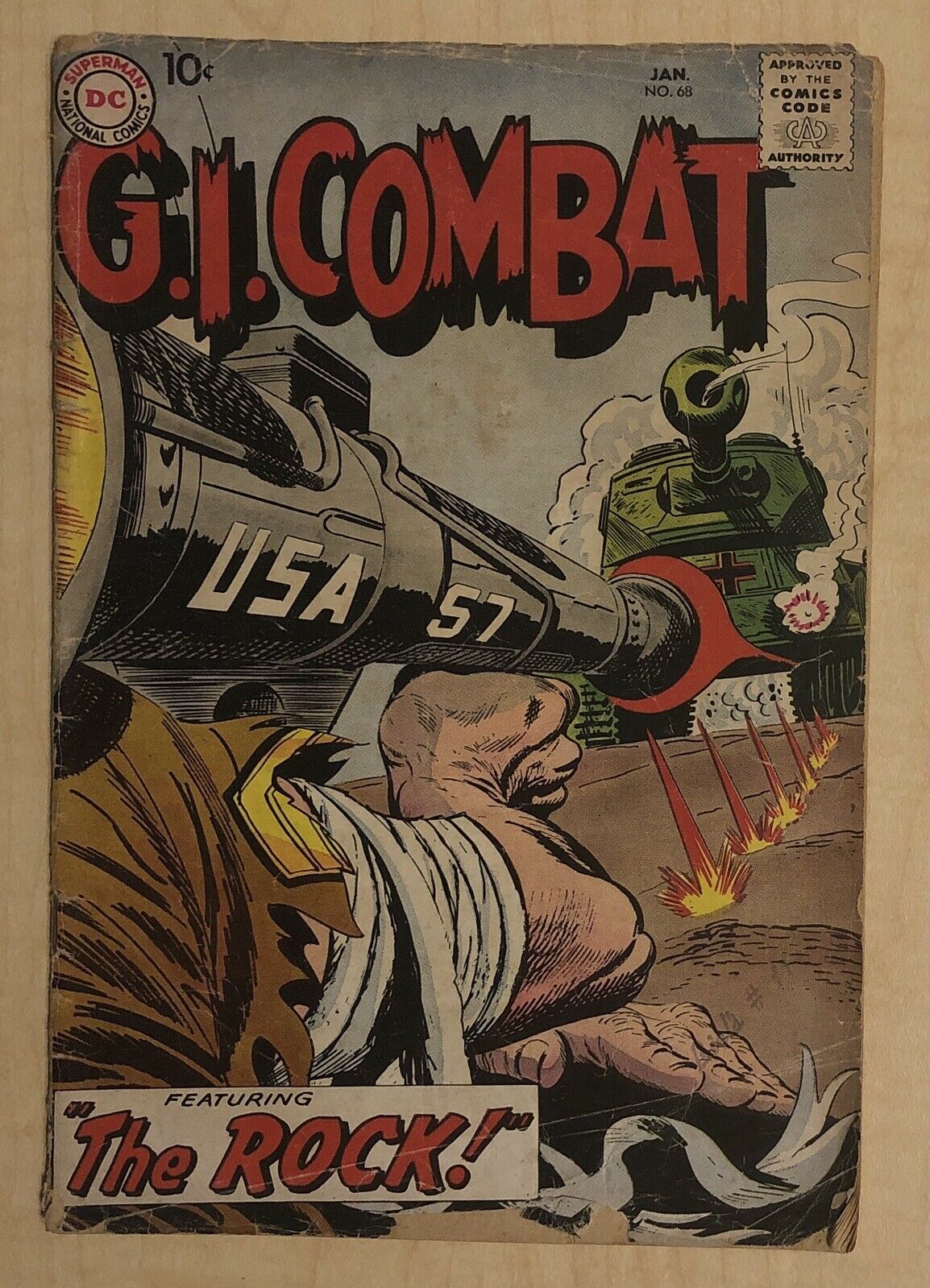 GI Combat #68 G 2.0 Sgt Rock Prototype THE ROCK DC Comics 1959 | Comic ...