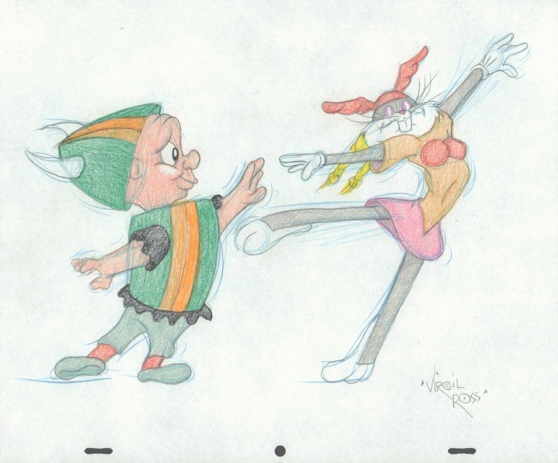 Bugs Bunny and Elmer Fudd ''What's Opera, Doc?'' Looney Tunes art by ...