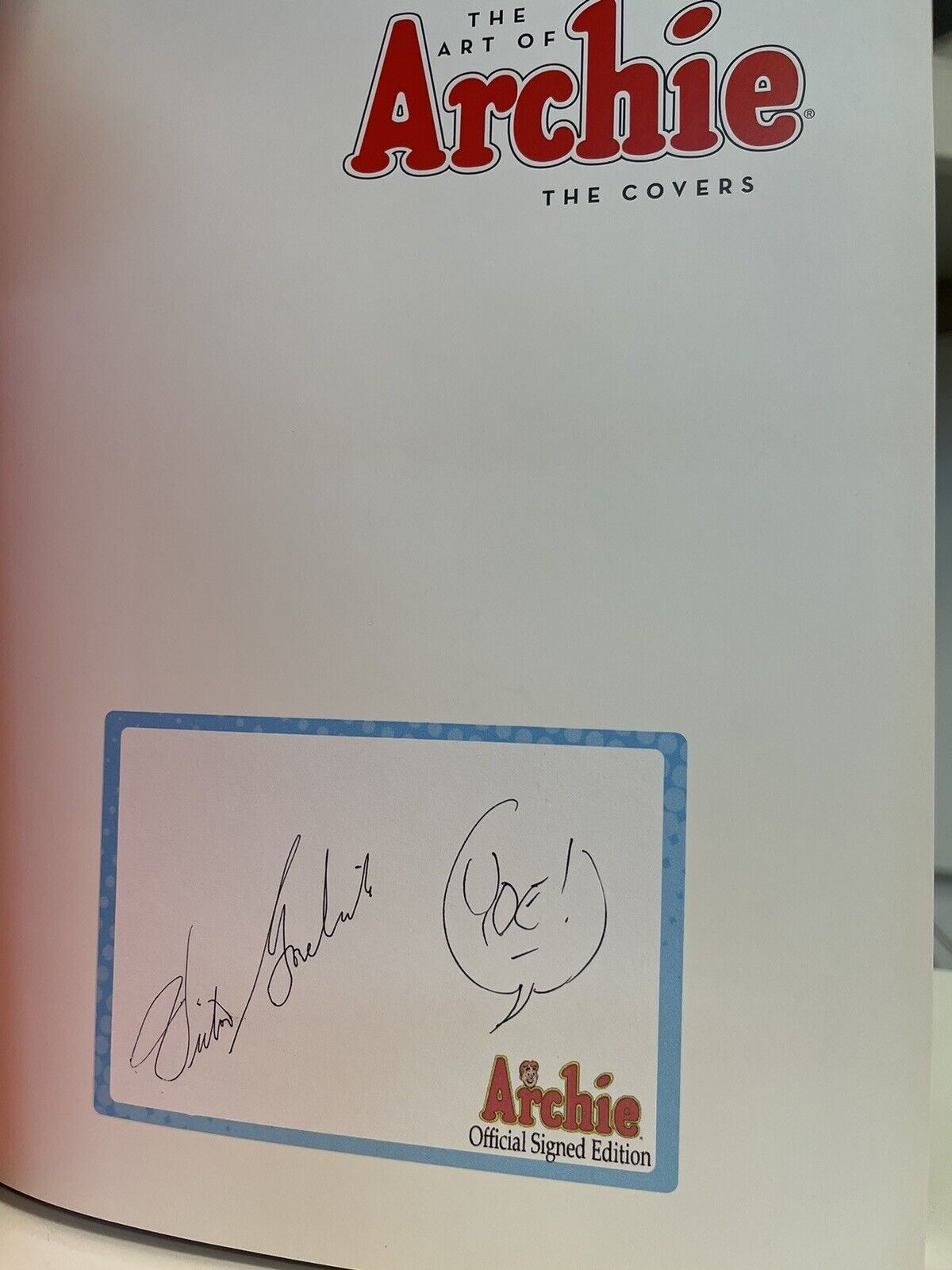 The Art Of Archie The Covers Signed Edition Hard Cover Book WH | Comic ...