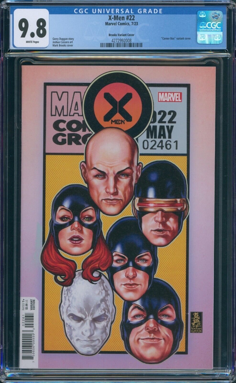 X-Men #22 CGC 9.8 White Pages Mark Brooks Corner Box Variant Marvel ...