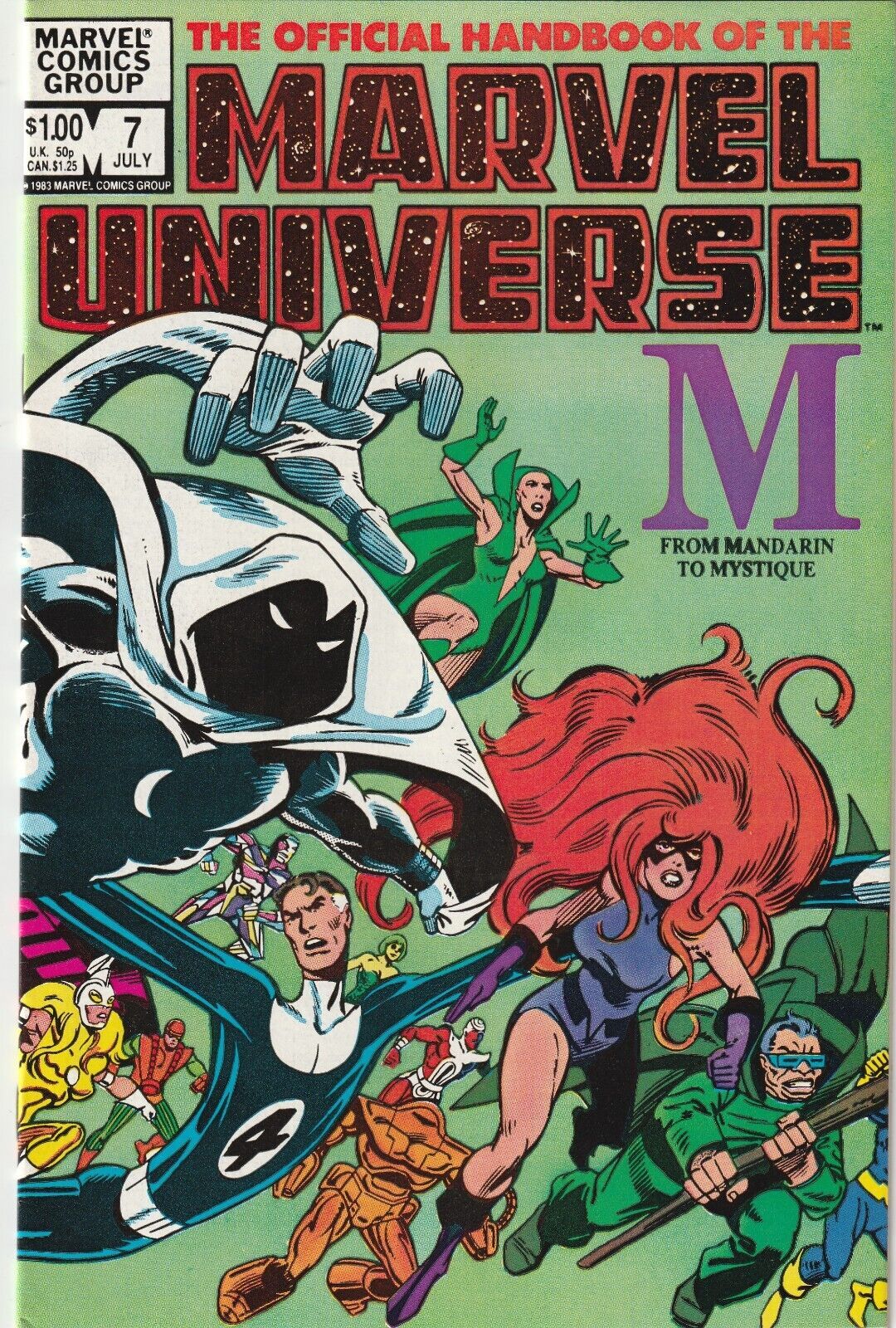 Official Handbook Of The Marvel Universe # 7 Cover A VF Marvel 1983 [I7 ...