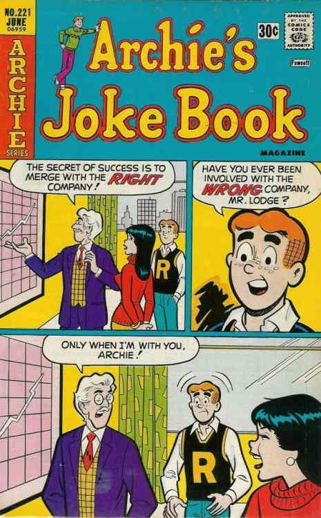 Archie's Jokebook Magazine #221 POOR ; Archie | low grade comic June ...