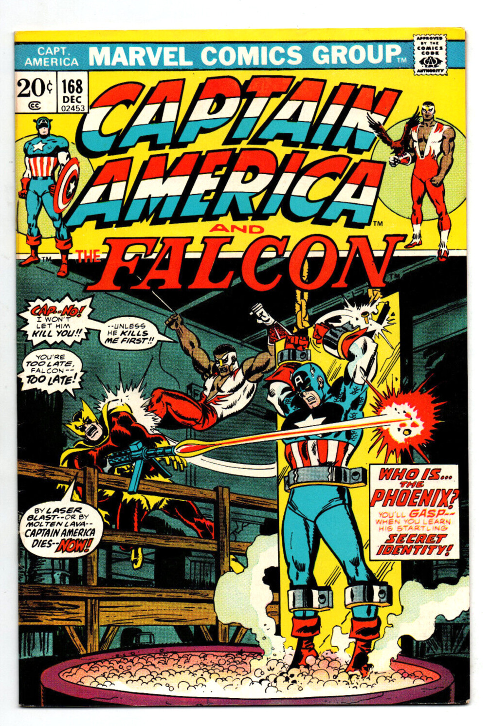 Captain America #168 - 1st appearance Baron Helmut Zemo - KEY - Falcon ...