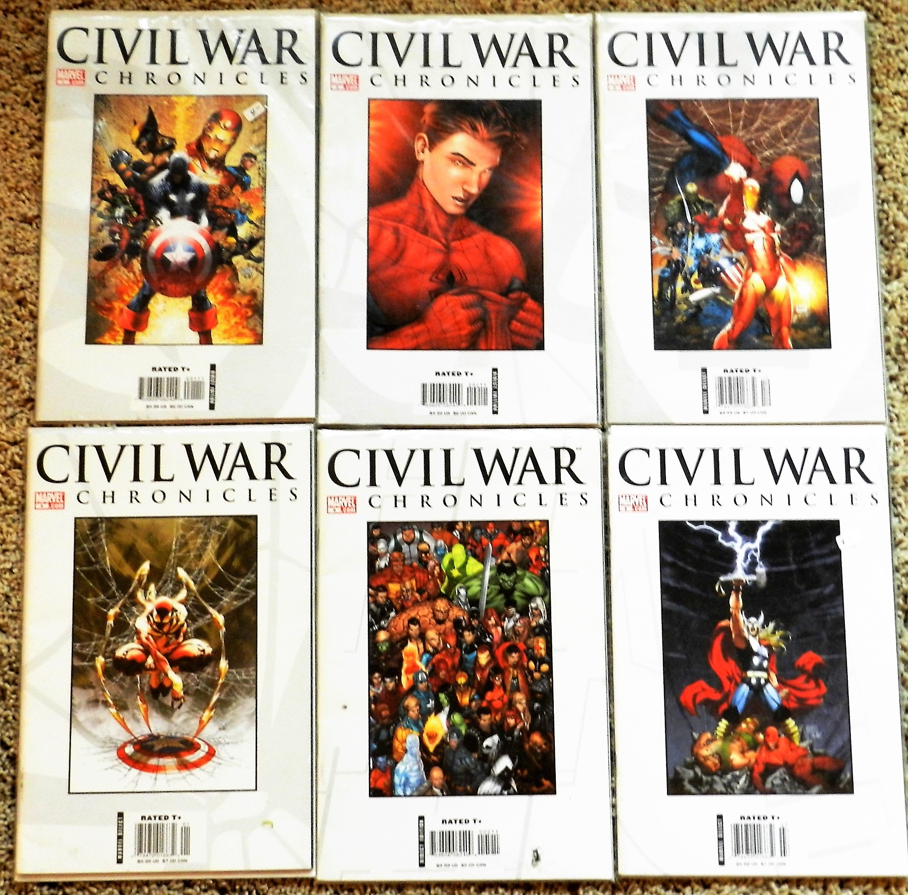 Marvel Civil WAR Chronicles Collection 1-12 Higher Grade (Capt. America ...