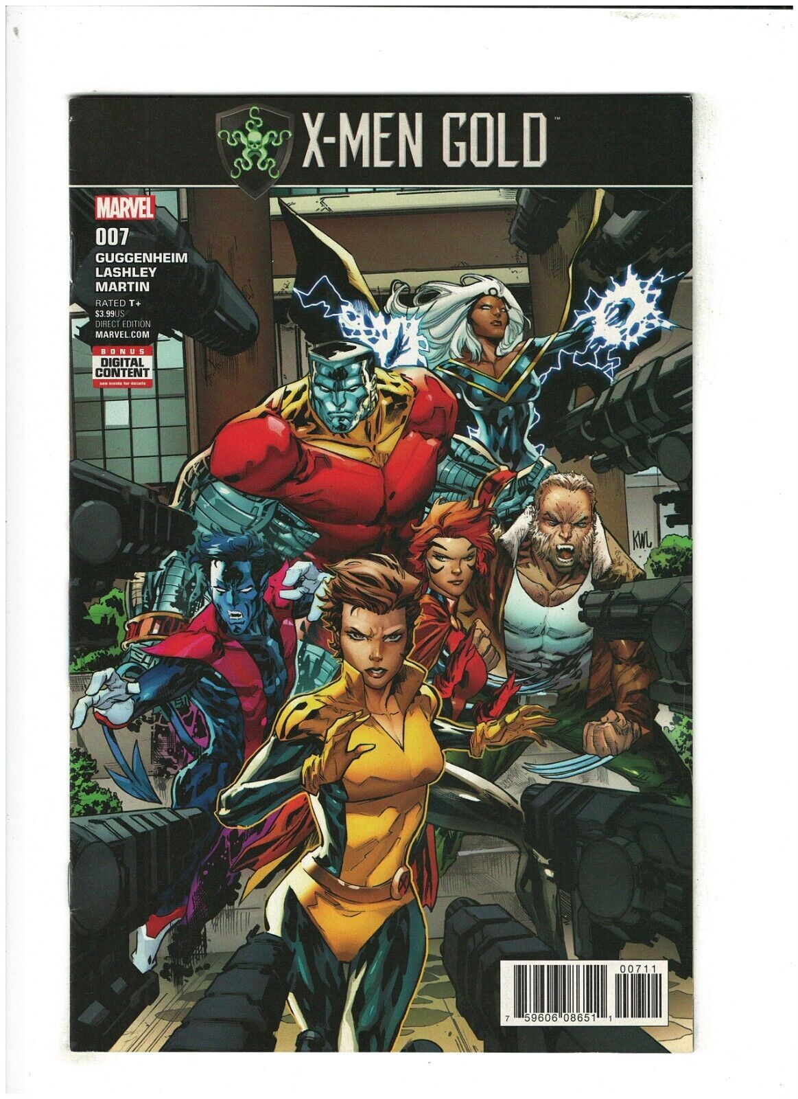 X-Men: Gold #7 VF/NM 9.0 Marvel Comics Kitty Pryde, Nightcralwer & Old ...